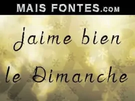 Jaime bien le Dimanche: Free Font Download | MaisFontes