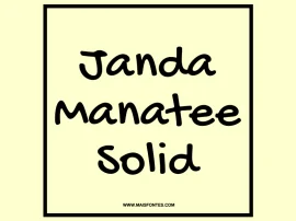 Janda Manatee Solid: Free Font Download | MaisFontes