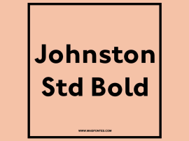 Johnston Std Bold: Free Font Download | MaisFontes