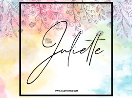 Juliette Font: Free Download | MaisFontes