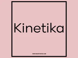Kinetika Regular Font: Free Download | MaisFontes