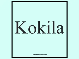 Kokila: Free Font Download | MaisFontes