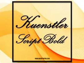 Kuenstler Script Bold: Free Font Download | MaisFontes