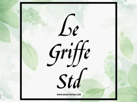 Le Griffe Std: Free Font Download | MaisFontes