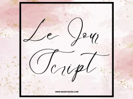 Le Jour Script: Free Font Download | MaisFontes