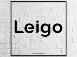 Leigo: Free Font Download | MaisFontes