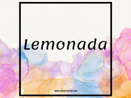 Lemonada Font: Free Download | MaisFontes