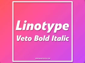 Linotype Veto Bold Italic: Free Font Download | MaisFontes
