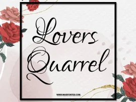 Lovers Quarrel: Free Font Download | MaisFontes