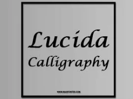 Lucida Calligraphy: Download Free Font | MaisFontes