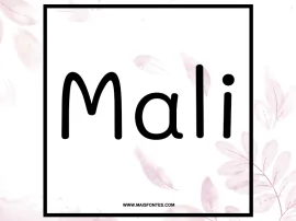 Mali Regular: Free Font Download | MaisFontes