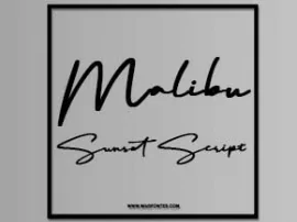 Malibu Sunset Script: Free Font Download | MaisFontes