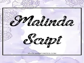 Malinda Script Font: Free Download | MaisFontes