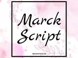 Marck Script Font: Free Download | MaisFontes
