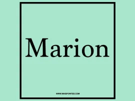 Marion Normal: Free Font Download | MaisFontes