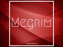 Megrim: Free Font Download | MaisFontes