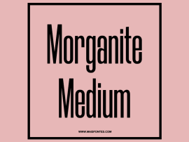 Morganite Medium: Free Font Download | MaisFontes