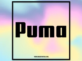 Puma: Free Font Download | MaisFontes