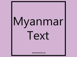 Myanmar Text: Free Font Download | MaisFontes