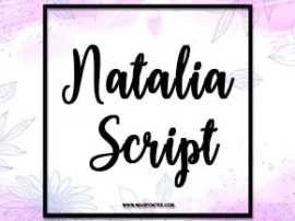 Natalia Script: Free Font Download | MaisFontes