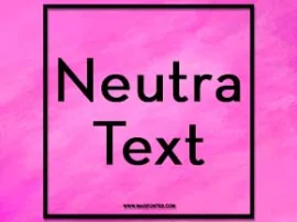 Neutra Text: Free Font Download | MaisFontes