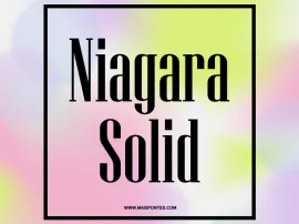 Niagara Solid: Free Font Download | MaisFontes