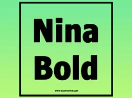 Nina Bold Font: Free Download | MaisFontes