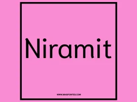 Niramit Regular: Free Font Download | MaisFontes