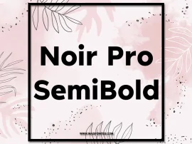 Noir Pro SemiBold Font: Free Download | MaisFontes
