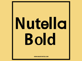 Nutella Bold: Free Font Download | MaisFontes