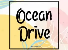 Ocean Drive: Free Font Download | MaisFontes