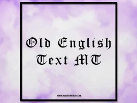 Old English Text MT Std Font: Free Download | MaisFontes