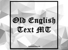 Old English Text MT：免费字体下载 | MaisFontes