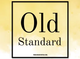 Old Standard Font: Free Download | MaisFontes