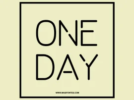 ONE DAY: Download Free Font | MaisFontes