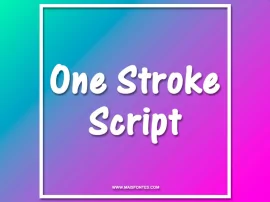 One Stroke Script Std: Download Free Font | MaisFontes
