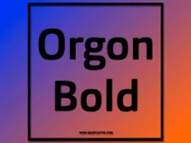 Orgon Bold Font: Free Download | MaisFontes