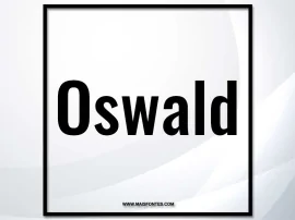 Oswald Medium Font: Free Download | MaisFontes