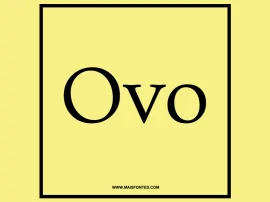 Ovo Font: Free Download | MaisFontes