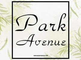 Park Avenue Normal: Free Font Download | MaisFontes
