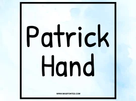Patrick Hand: Free Font Download | MaisFontes
