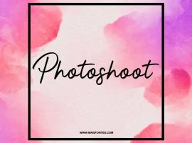 Photoshoot Regular: Free Font Download | MaisFontes