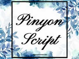 Pinyon Script: Download Free Font | MaisFontes