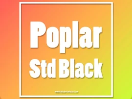 Poplar Std Black: Free Font Download | MaisFontes