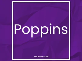 Poppins: Télécharger une police gratuite | MaisFontes