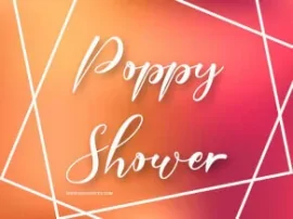 Poppy Shower Font: Free Download | MaisFontes