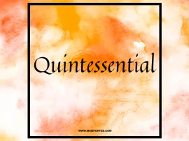Quintessential: Free Font Download | MaisFontes