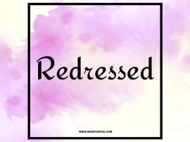 Redressed: Free Font Download | MaisFontes