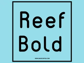 Reef Bold: Free Font Download | MaisFontes