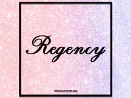 Regency Font: Free Download | MaisFontes